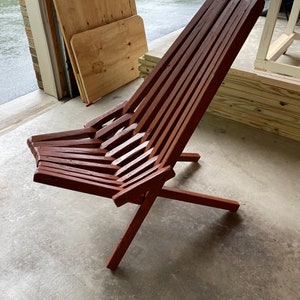 Kentucky Stick Folding Wood Chair: Custom Tamarack Design - Etsy