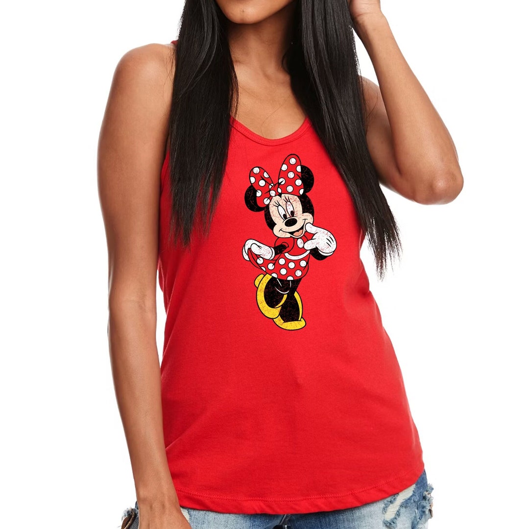 Vintage Retro Minnie Mouse Tank Top, Disney World Tank Top, Disney ...