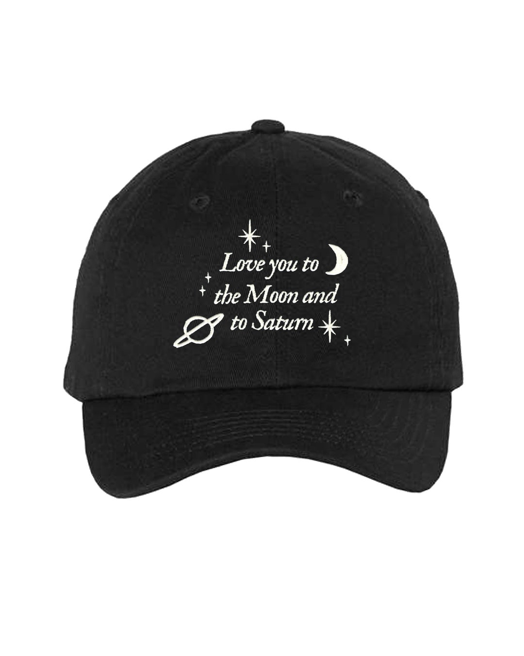To the Moon and to Saturn Baseball Hat Inspired Embroidered - Etsy
