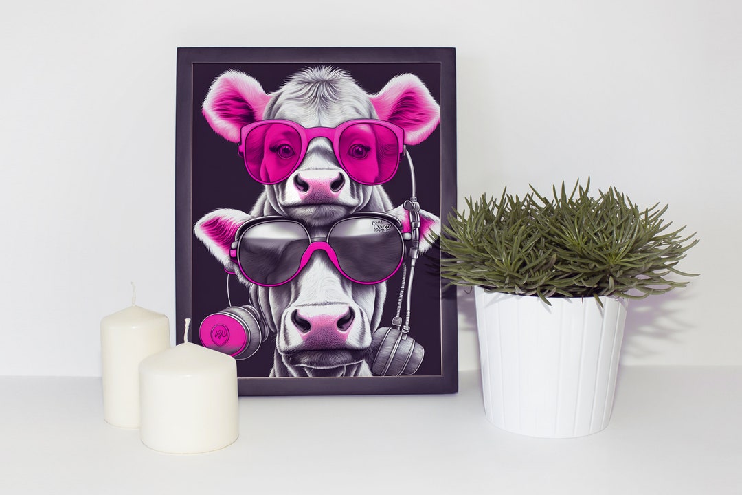 Cow Printable Wall Art, Cow Wall Decor, Cow Wall Art, Printable Wall ...