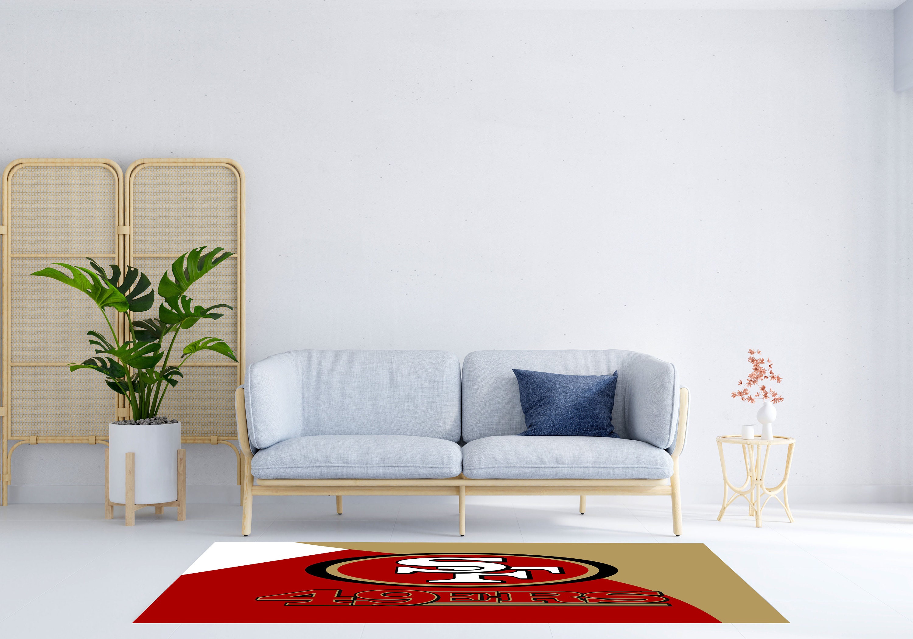 American Football Rug, San Francisco 49ers, Kids Room Rug, Personalized ...