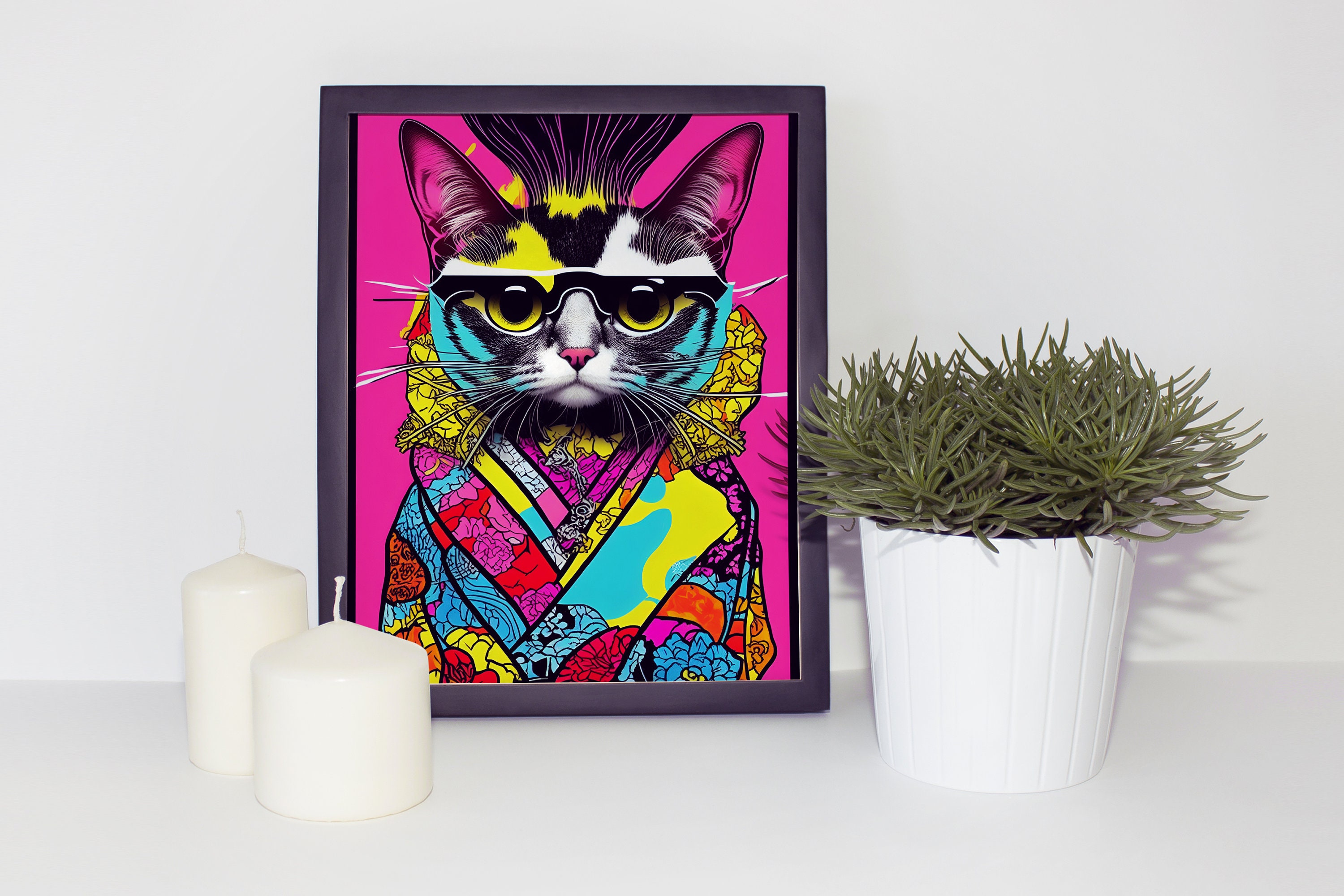 Cat Printable Wall Art, Cat Wall Art, Cat Wall Decor, Printable Wall ...