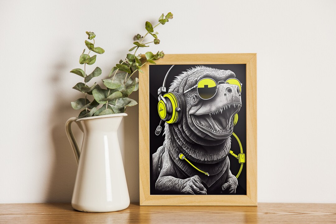T-rex Printable Wall Art, Dinosaur Wall Decor, T-rex Wall Art ...