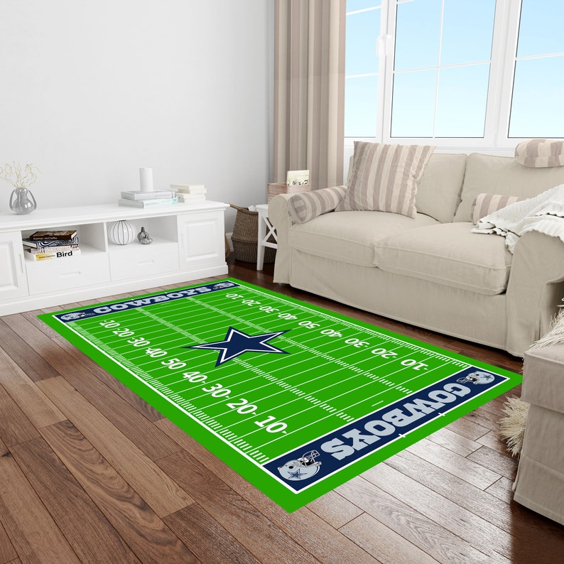 American Football Rug, Dallas Cowboys, NFL, NFL Rug, Kids Room Rug ...