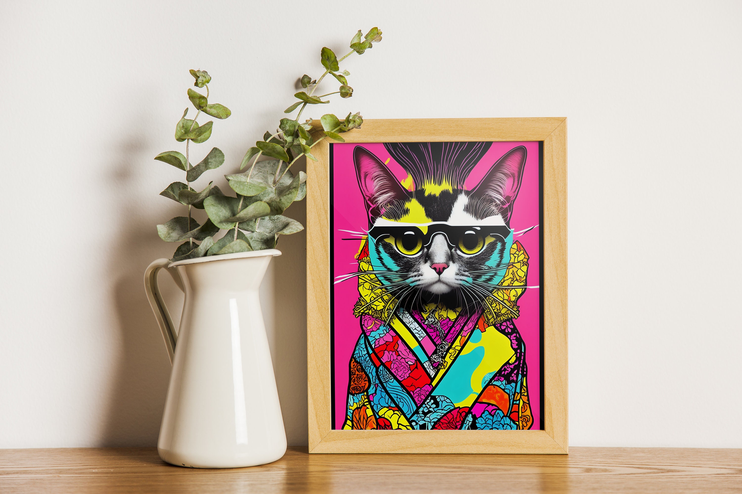 Cat Printable Wall Art, Cat Wall Art, Cat Wall Decor, Printable Wall ...