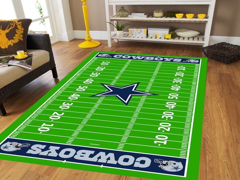 American Football Rug, Dallas Cowboys, NFL, NFL Rug, Kids Room Rug ...