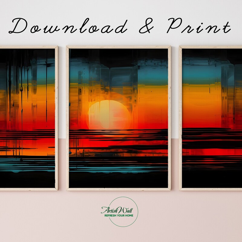 Triptych Painting - Etsy