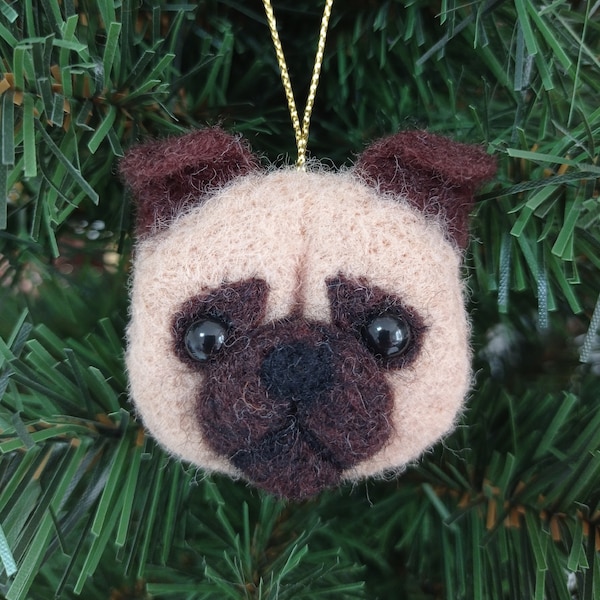 Felted Pug - Etsy