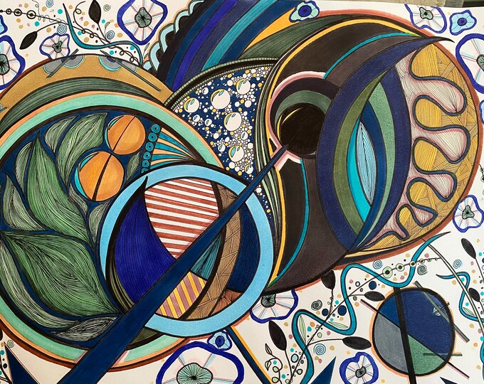 Zentangle Fox - Etsy