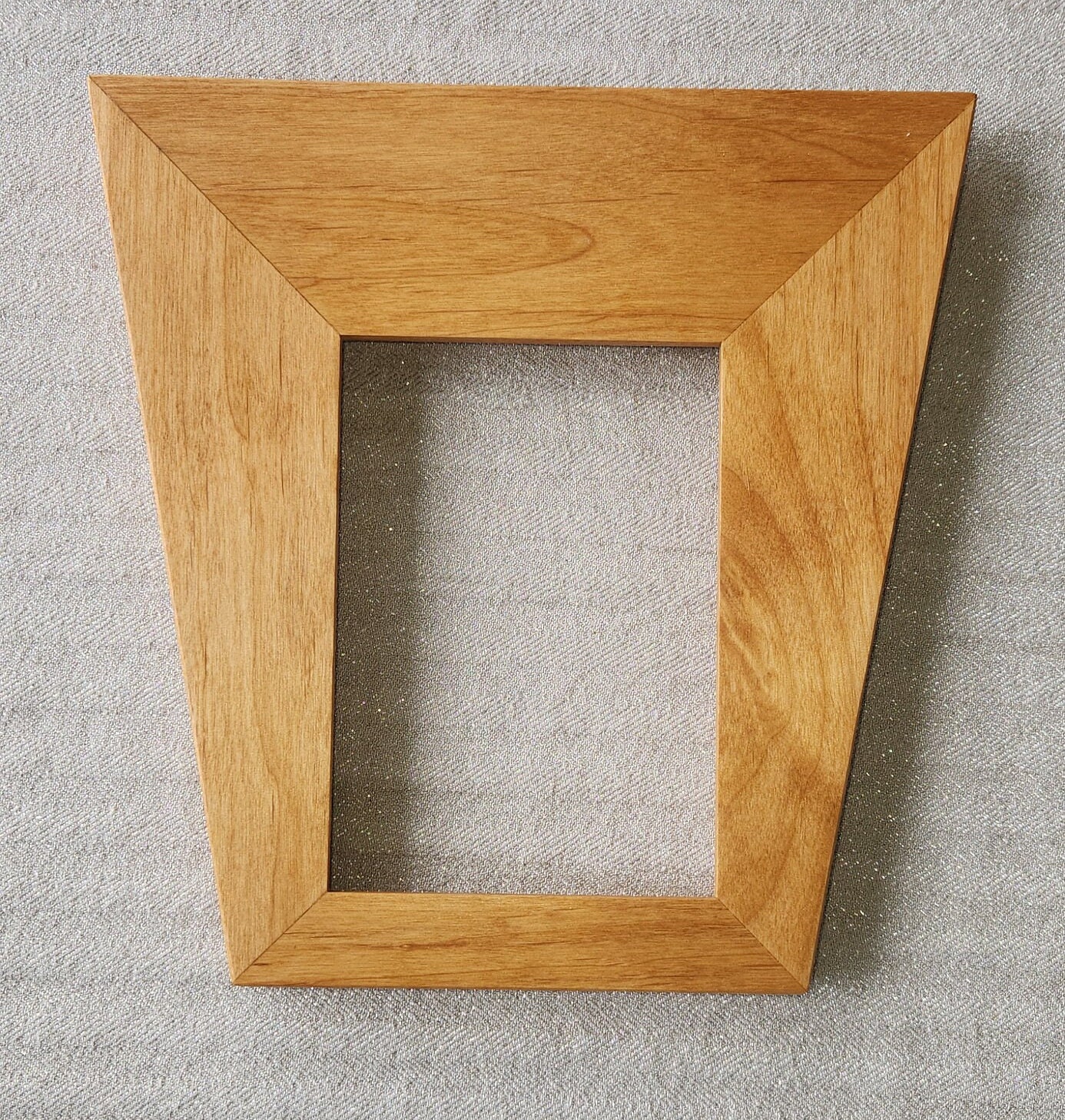 Mid Century Modern Style Wooden Picture Frame. FLAT TOP Design. Hand ...