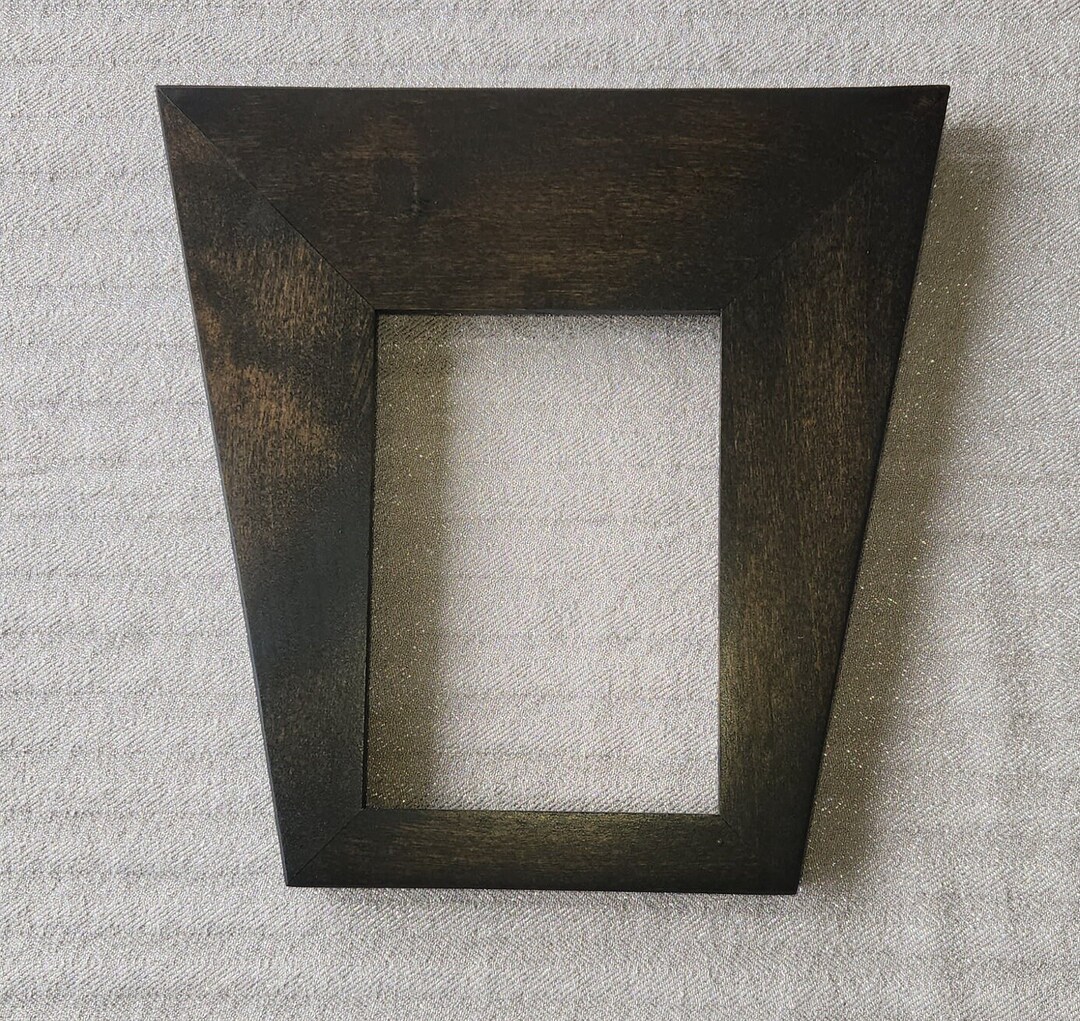 Mid Century Modern Style Wooden Picture Frame. FLAT TOP Design. Hand ...