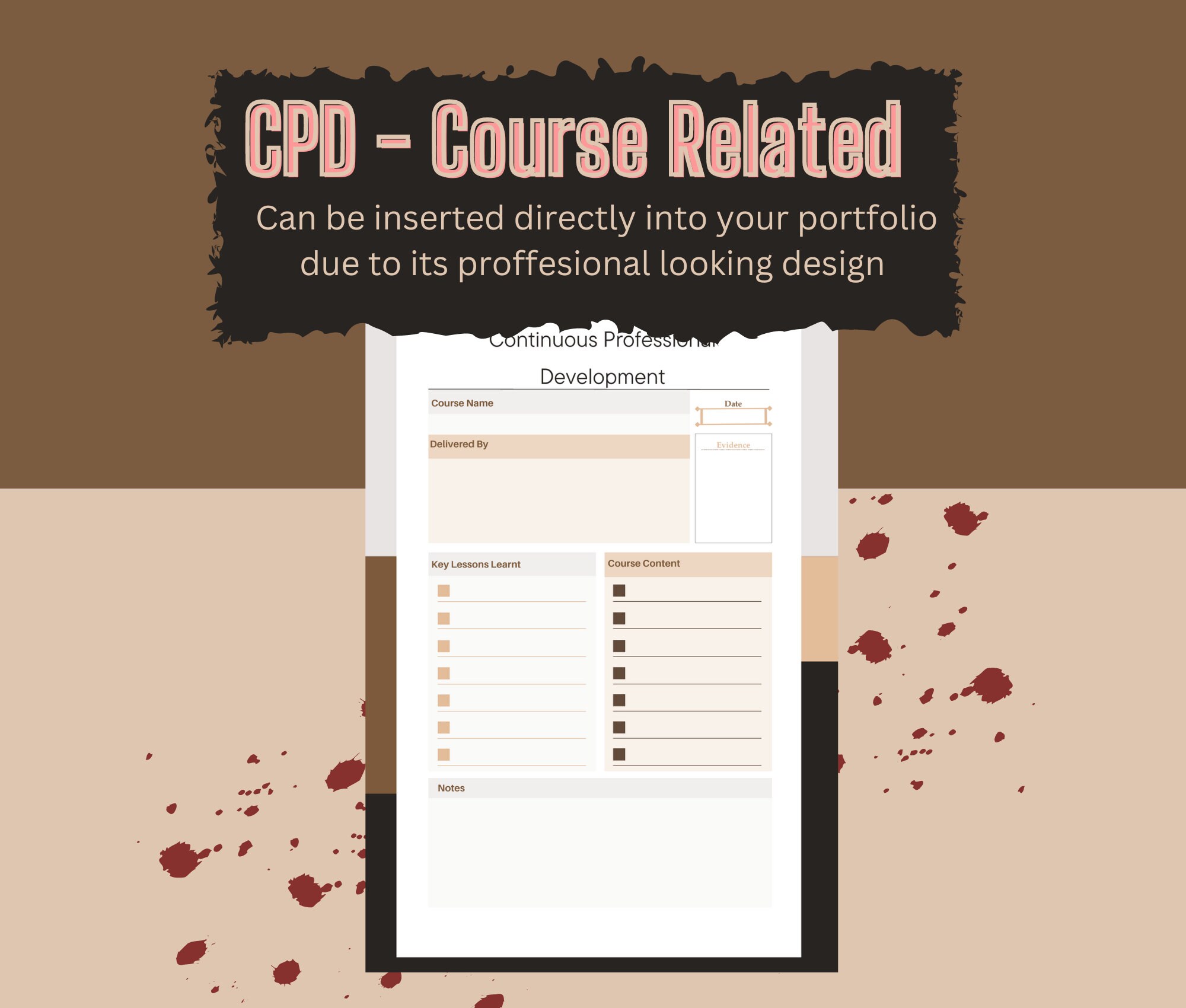 Digital CPD Portfolio - Etsy