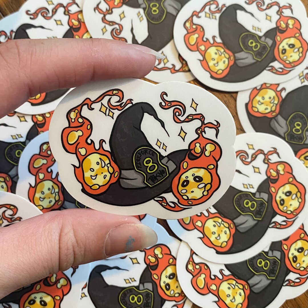 Fire Witch Anime Sticker - Etsy