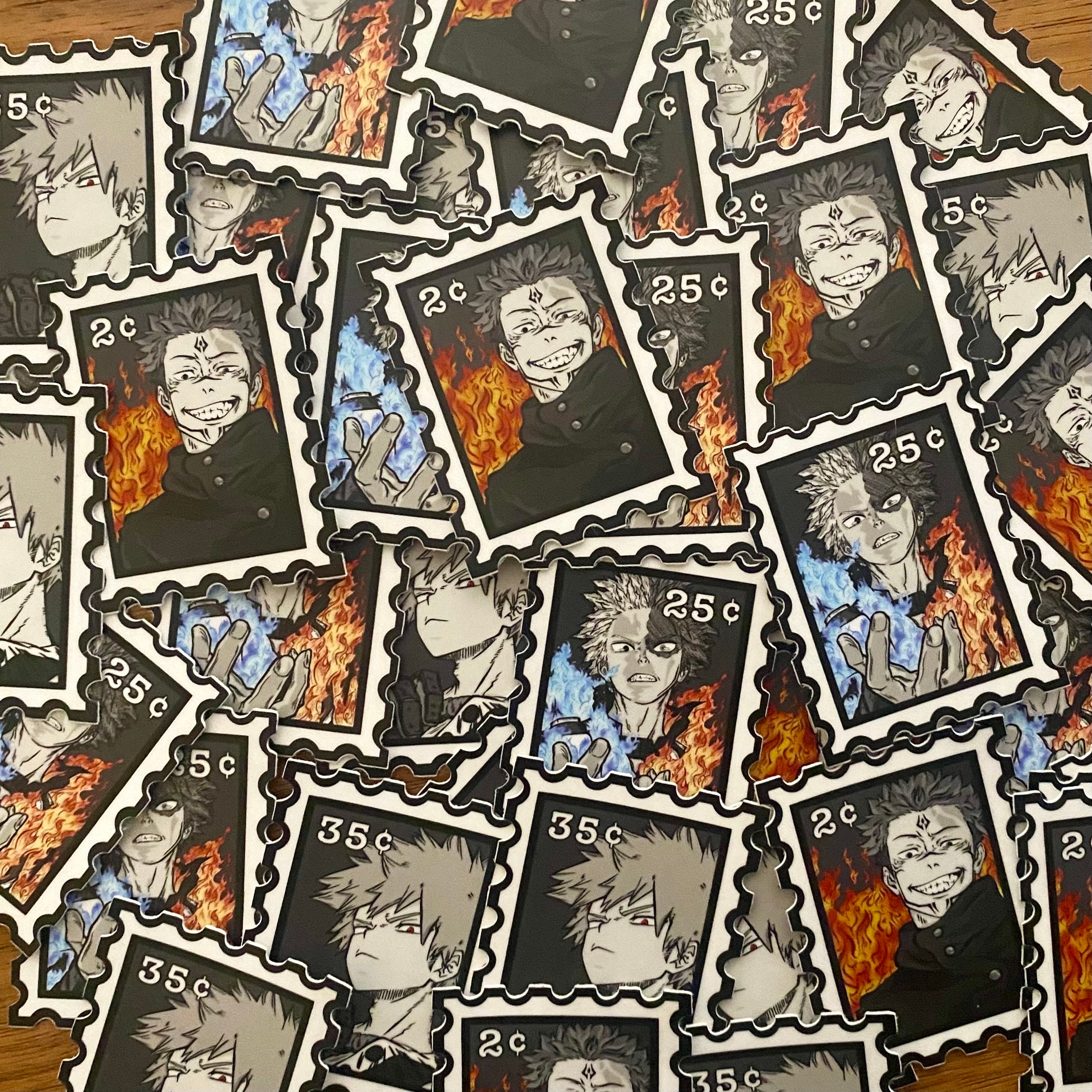 Old Curse Anime Stamp Sticker - Etsy