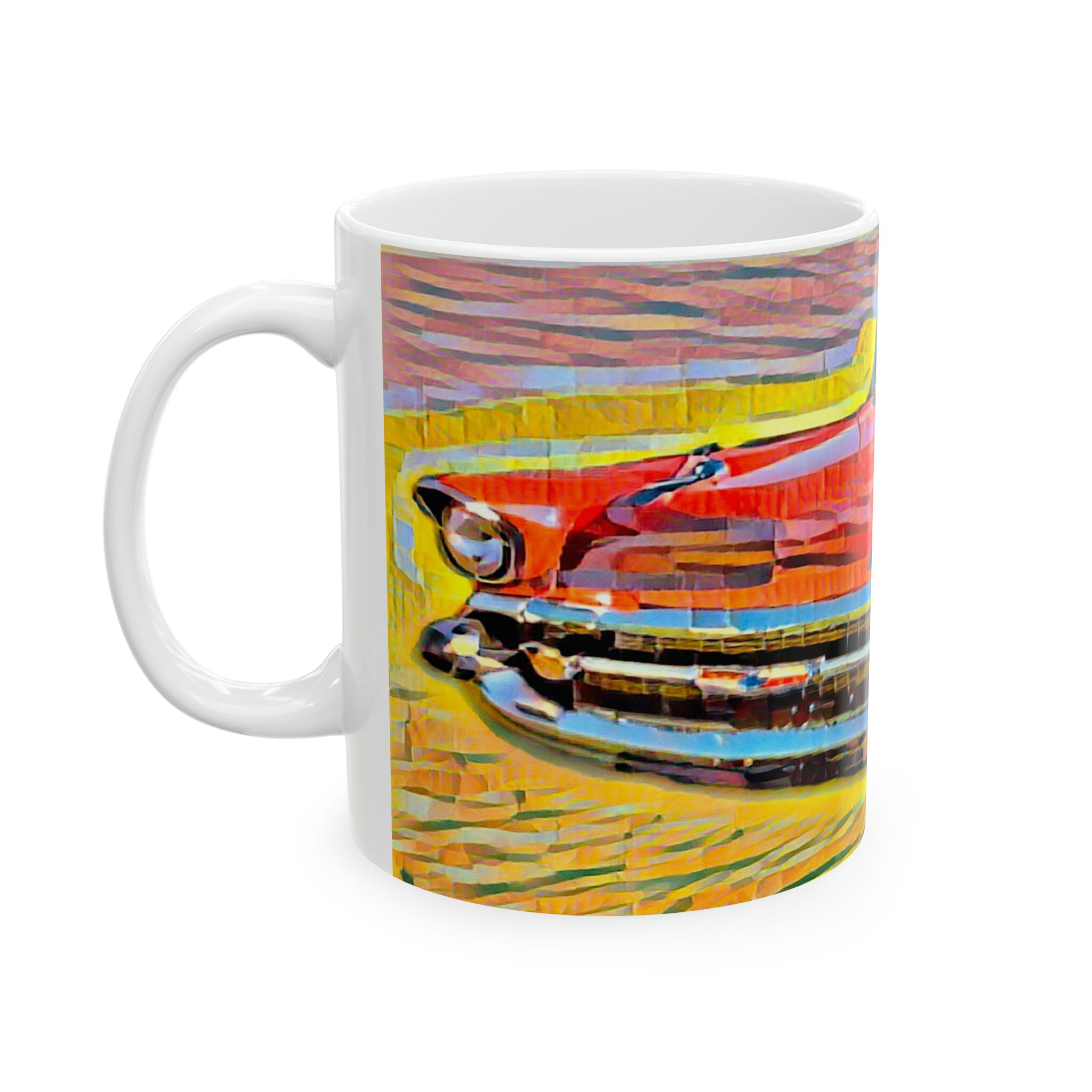 Hot Rod Enhanced Photography by Stew Bradley Colorful Ceramic Mug ...