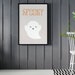 Spooky Friendly Ghost Digital Print Halloween Beige & Orange Wall Art ...
