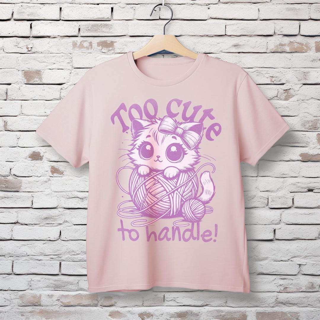 Vintage Meme Cat Retro Inspired Cat Playing With Yarns - Etsy