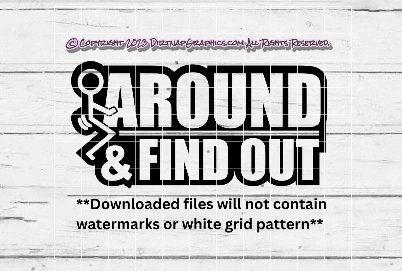 SVG Stickman FAFO Fck Around Find Out Cut File for Cricut & Silhouette ...