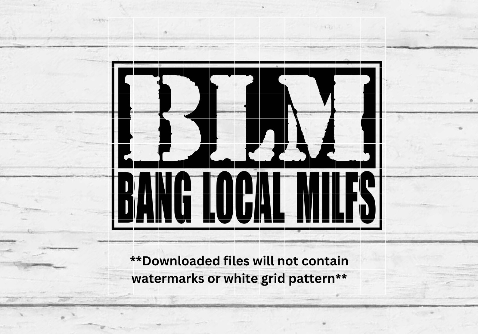 SVG BLM - Bang Local Milfs V1 Cut File for Cricut & Silhouette Vinyl ...