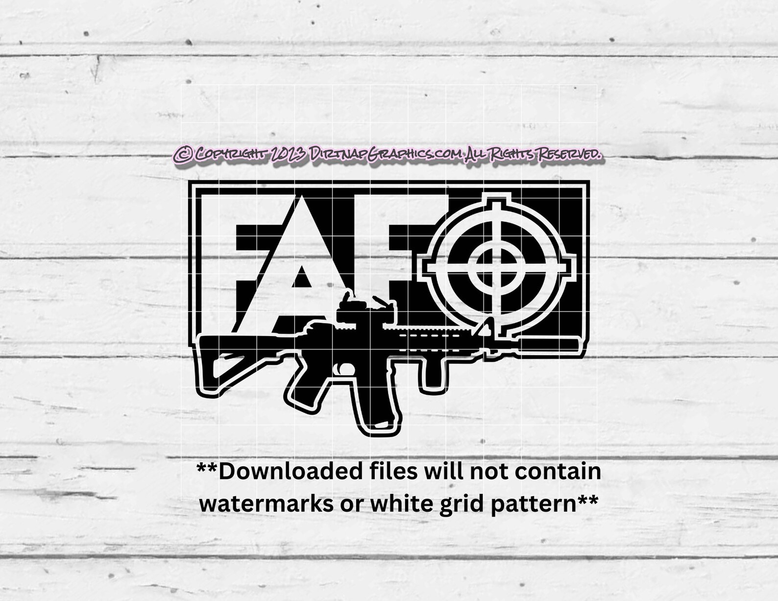 SVG - FAFO Scope With AR Cut File for Cricut & Silhouette Vinyl Cutting ...