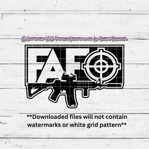 SVG - FAFO Scope With AR Cut File for Cricut & Silhouette Vinyl Cutting ...