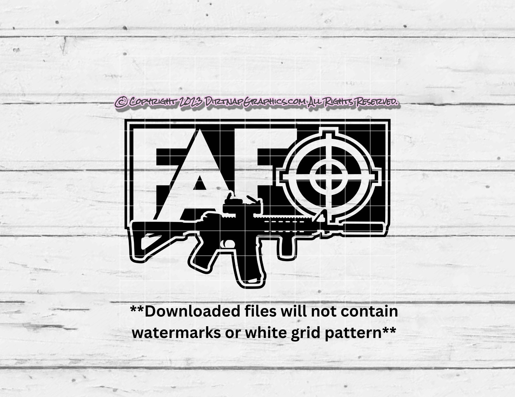 SVG - FAFO Scope With AR Cut File for Cricut & Silhouette Vinyl Cutting ...