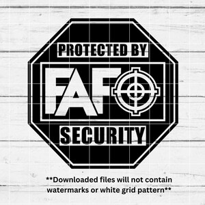 SVG ADT FAFO Crosshair Cut File for Cricut & Silhouette Vinyl Cutting ...