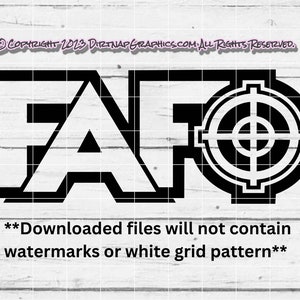 SVG - FAFO Scope Only No AR Cut File for Cricut & Silhouette Vinyl ...