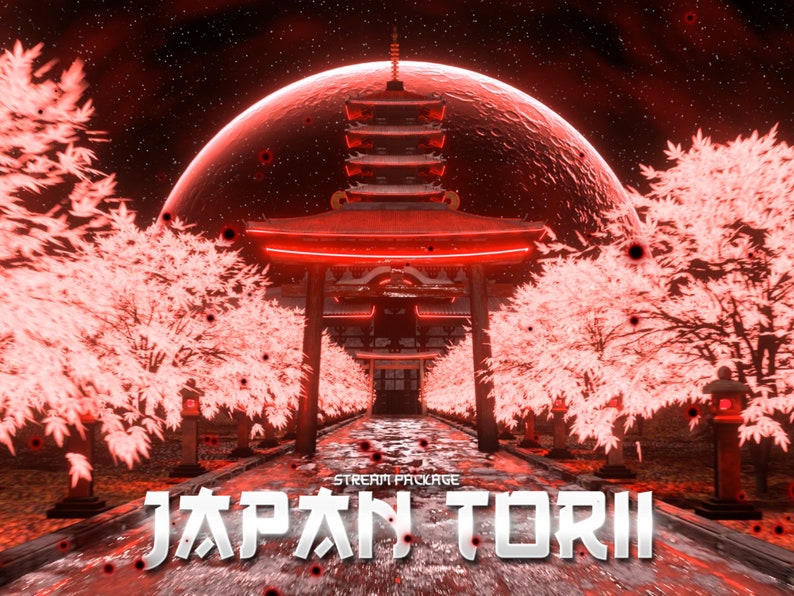 Japan Torii Gate Animated Twitch Stream Overlay Package - Etsy