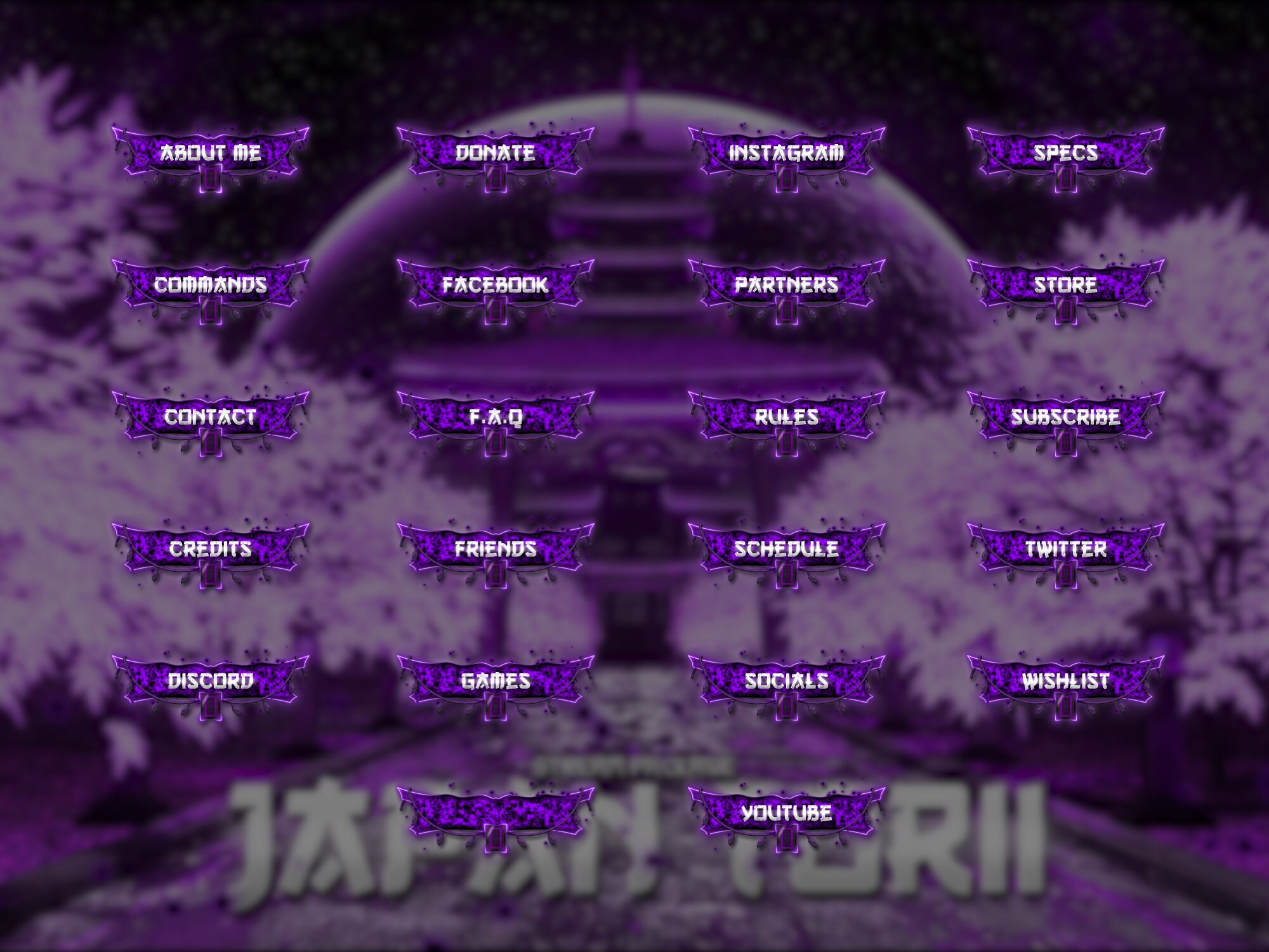 Japan Torii Gate Animated Twitch Stream Overlay Package - Etsy