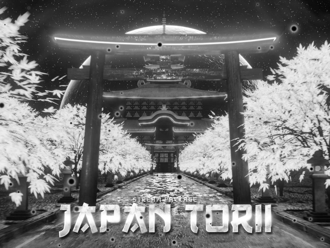 Dark Japan Torii Gate Animated Twitch Stream Overlay Package - Etsy