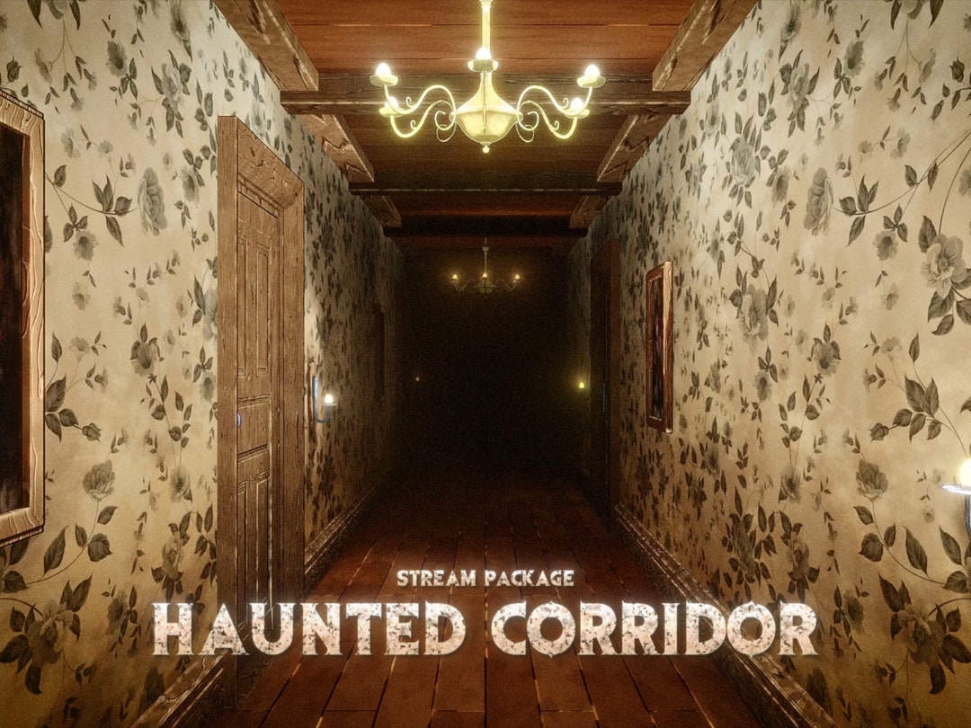 Haunted Corridor Animated Twitch Stream Overlay Package - Etsy