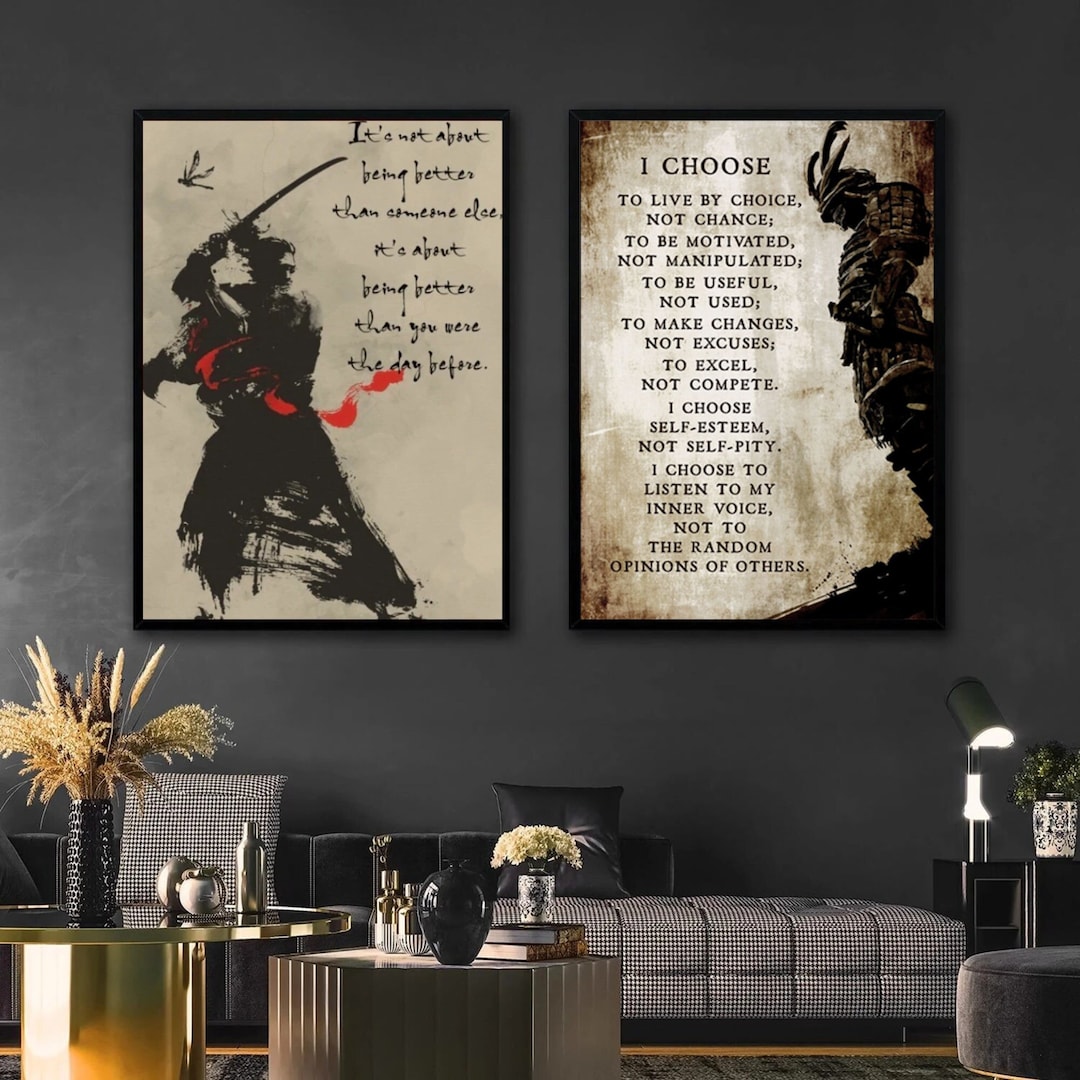 Motivational Samurai Posters Samurai, Motivational, Discipline Poster ...