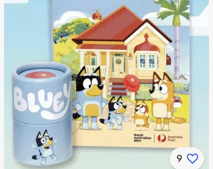 Bluey Coin Set and Folder - Etsy