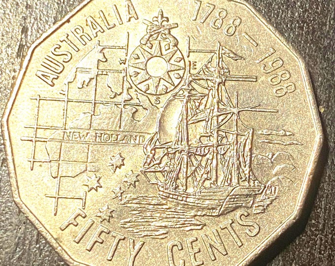 1788-1988 Australian Fifty Cents - Etsy