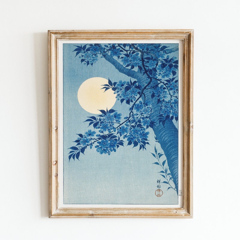 Blue Moon Print - Etsy