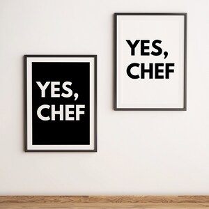Yes, Chef Poster the Bear TV Show Poster Fun Kitchen Wall Art Trendy ...