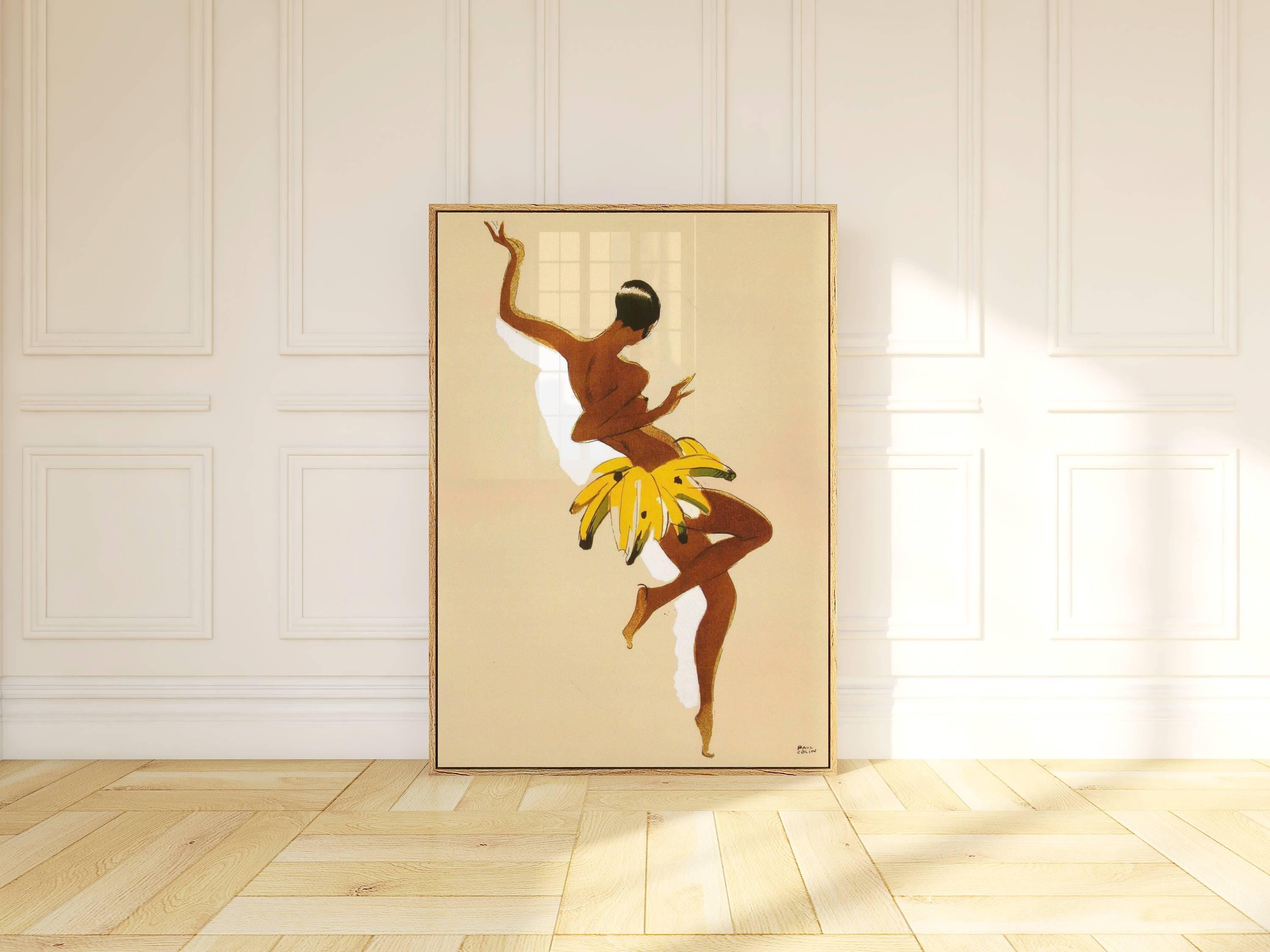 jos-phine-baker-banana-skirt-print-1920s-paris-vintage-poster-digital