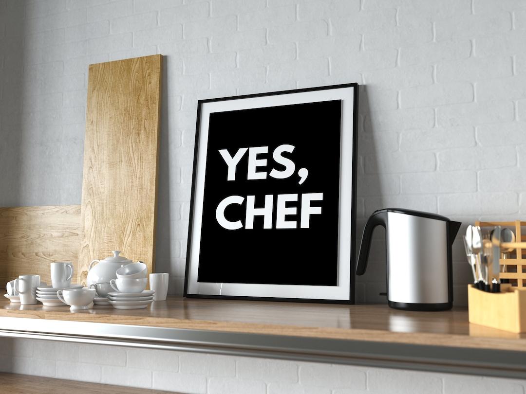 Yes, Chef Poster the Bear TV Show Poster Fun Kitchen Wall Art Trendy ...