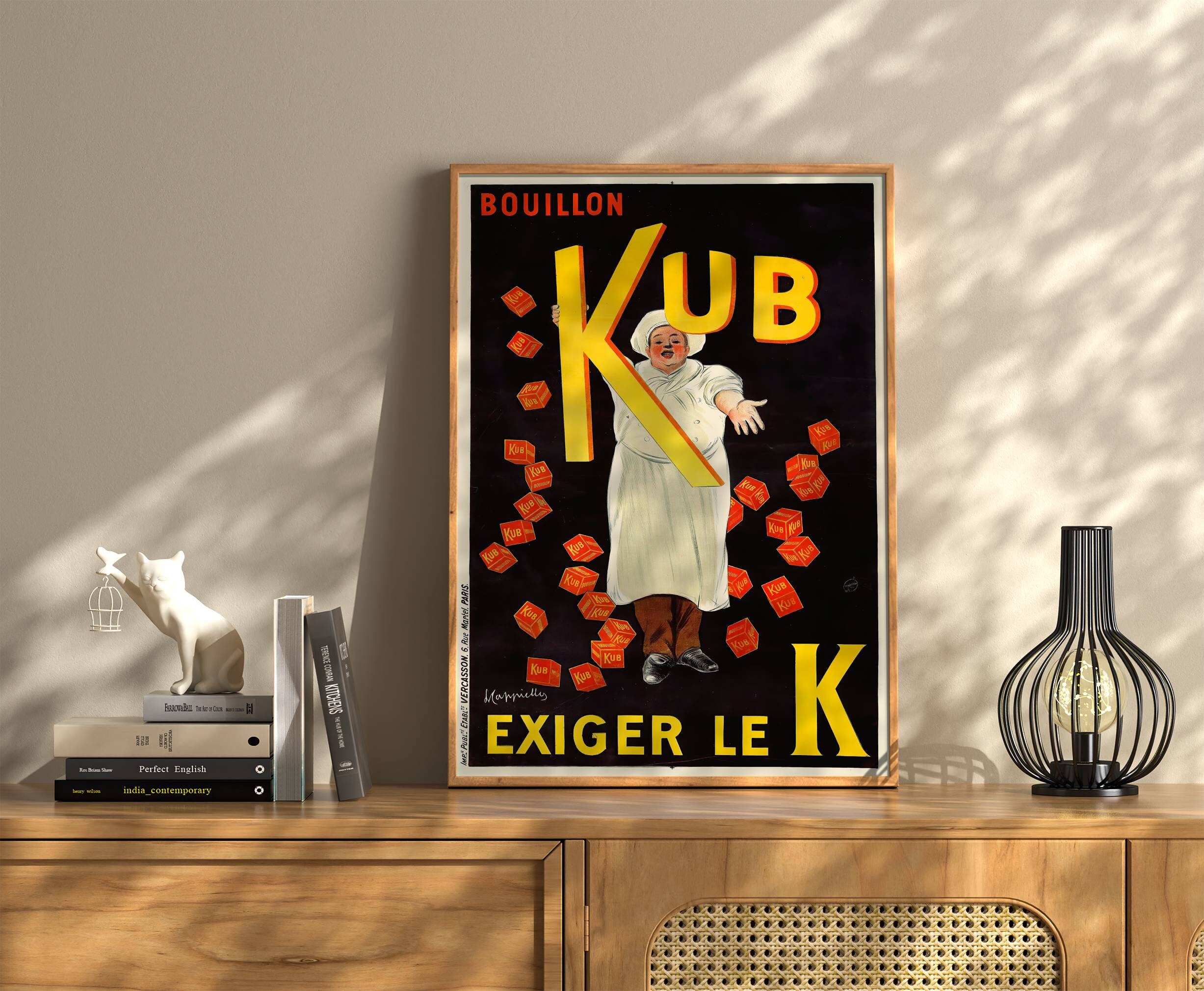 Vintage Ad French Poster Cooking Art Kitchen Wall Art Chicken Poster ...