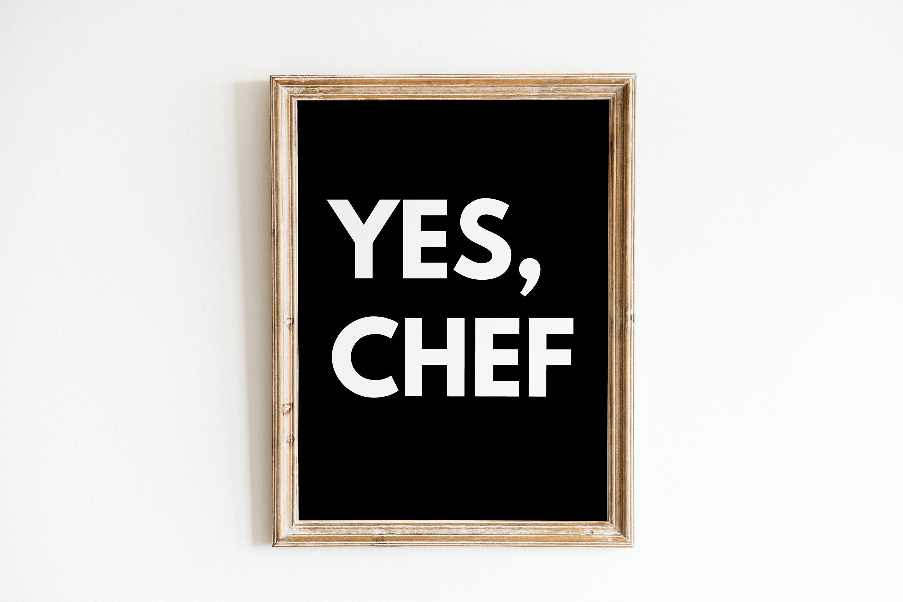 Yes, Chef Poster the Bear TV Show Poster Fun Kitchen Wall Art Trendy ...