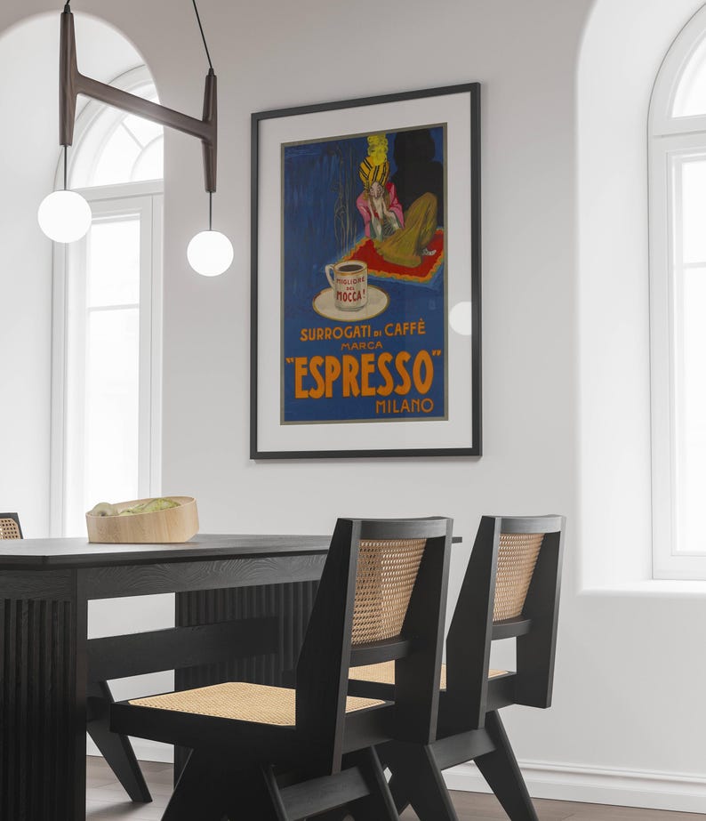 Vintage Italian Espresso Ad Poster: Coffee Lover Gift (digital Download ...