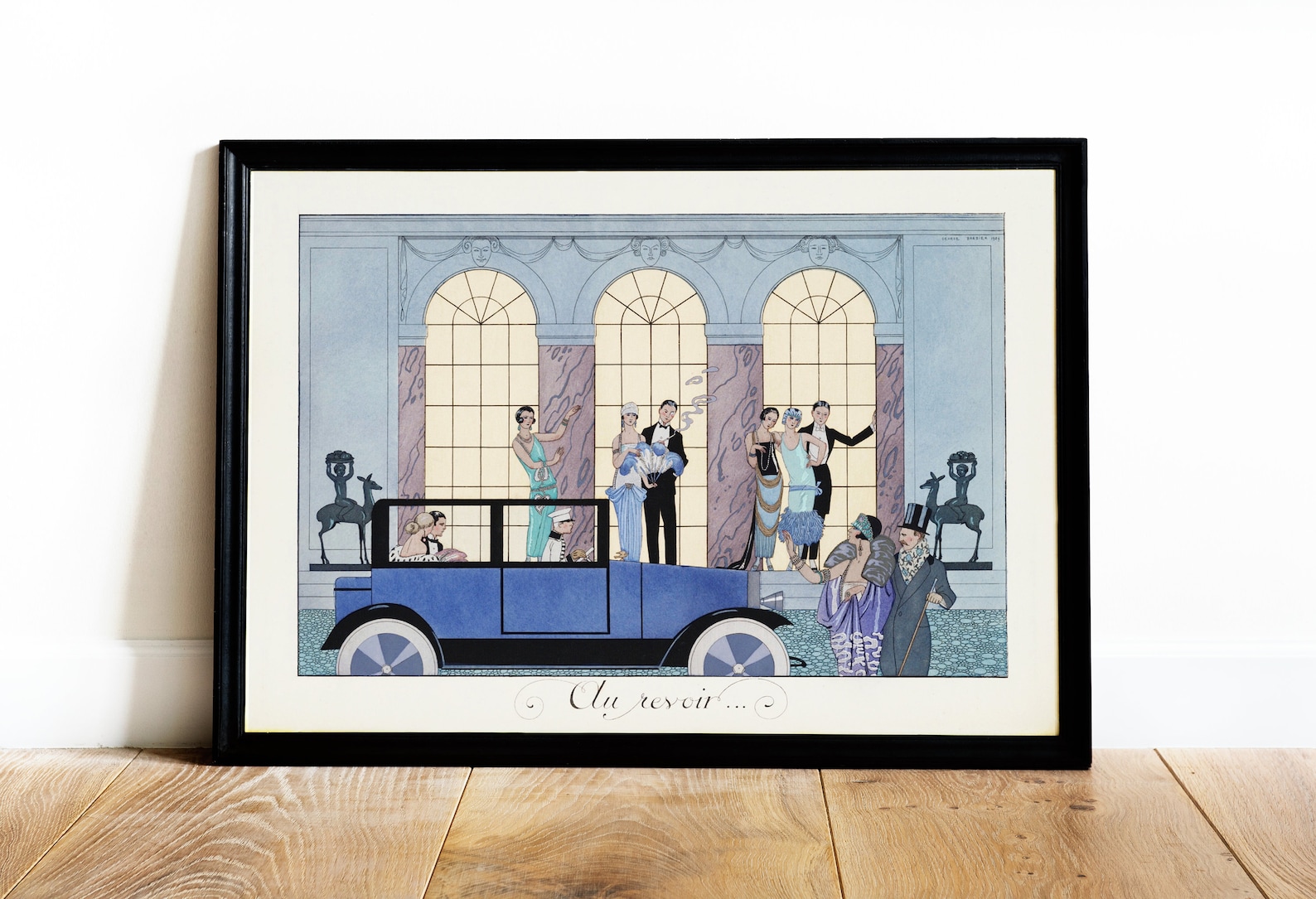 Art Deco Wall Art French Fashion Models Vintage Illustration - Etsy