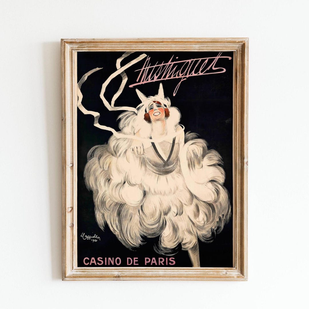 Mistinguett Poster: Vintage Casino De Paris Cabaret Moulin Rouge Print ...