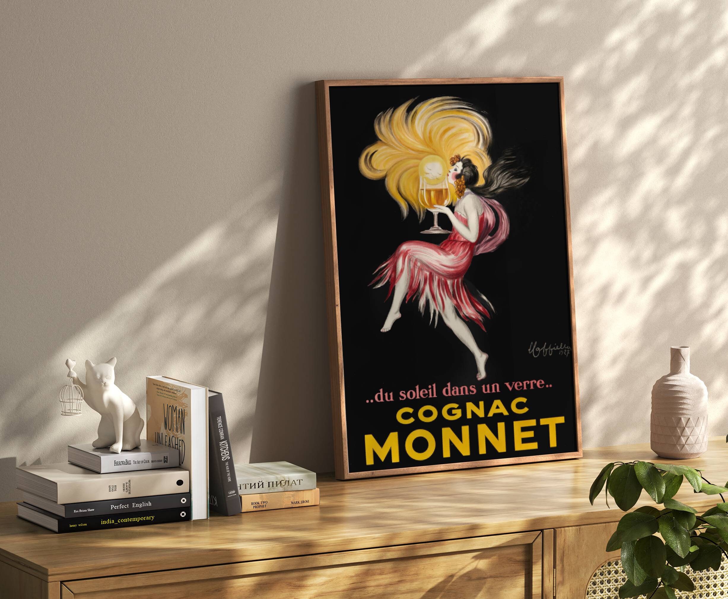 Vintage French Brandy Ad Poster: 1920s Flapper Art (digital Download ...