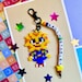 Welcome Home Wally Darling Beaded Keychain Clown Clowncore Accessories ...