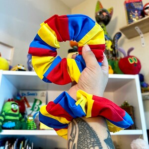 Oversized Clown Primary Color Hair Scrunchie Clowncore Accessories - Etsy