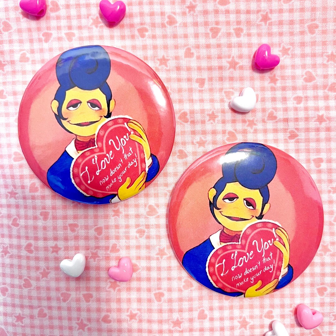 Welcome Home Wally Darling Pin Love Large Button - Etsy