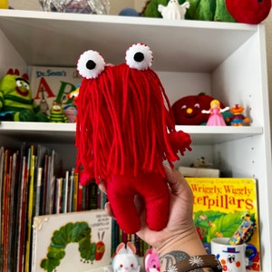 Handmade Dont Hug Me Im Scared Red Guy Plush Clowncore Puppet Show - Etsy