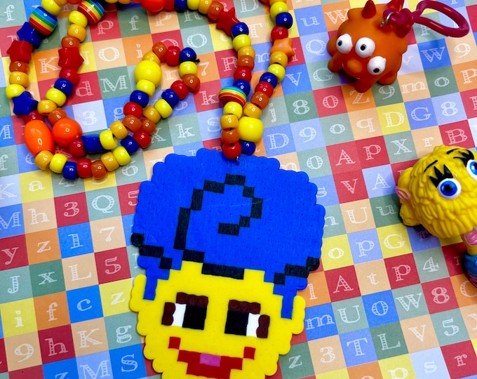 Handmade Wally Darling Welcome Home Puppet Show Beaded Kandi Necklace ...